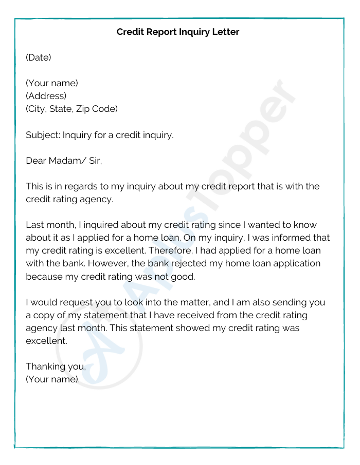 10 Sample Inquiry Letters | Examples. Format and How To Write Inquiry Letters? - A Plus Topper