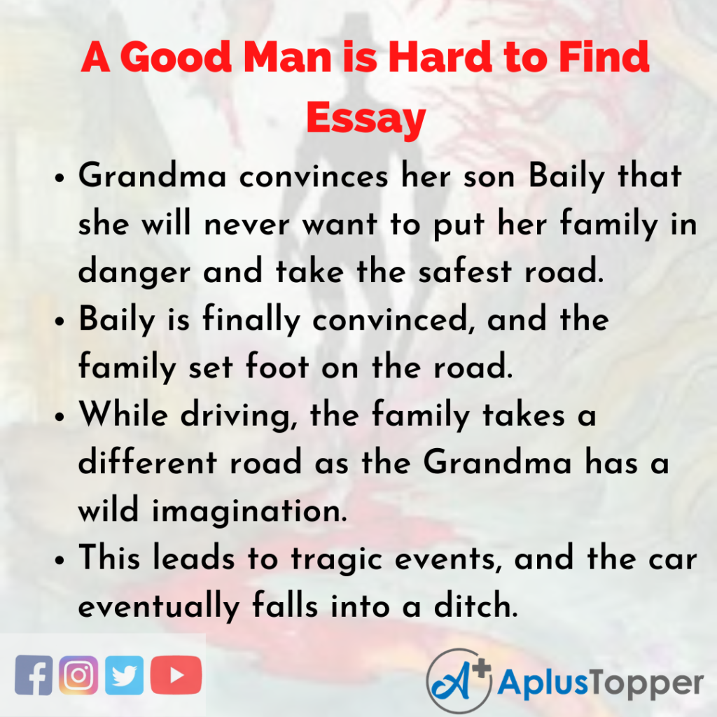 A Good Man is Hard to Find Essay | Essay on A Good Man is Hard to Find ...