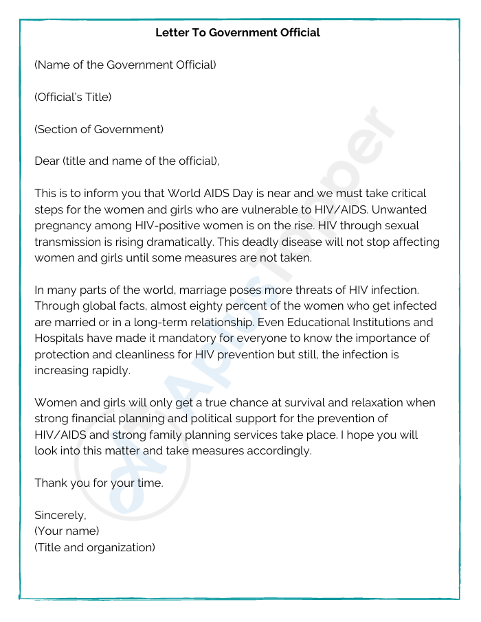 Government Letter Formats | List of 35 Government Letter Formats - A ...