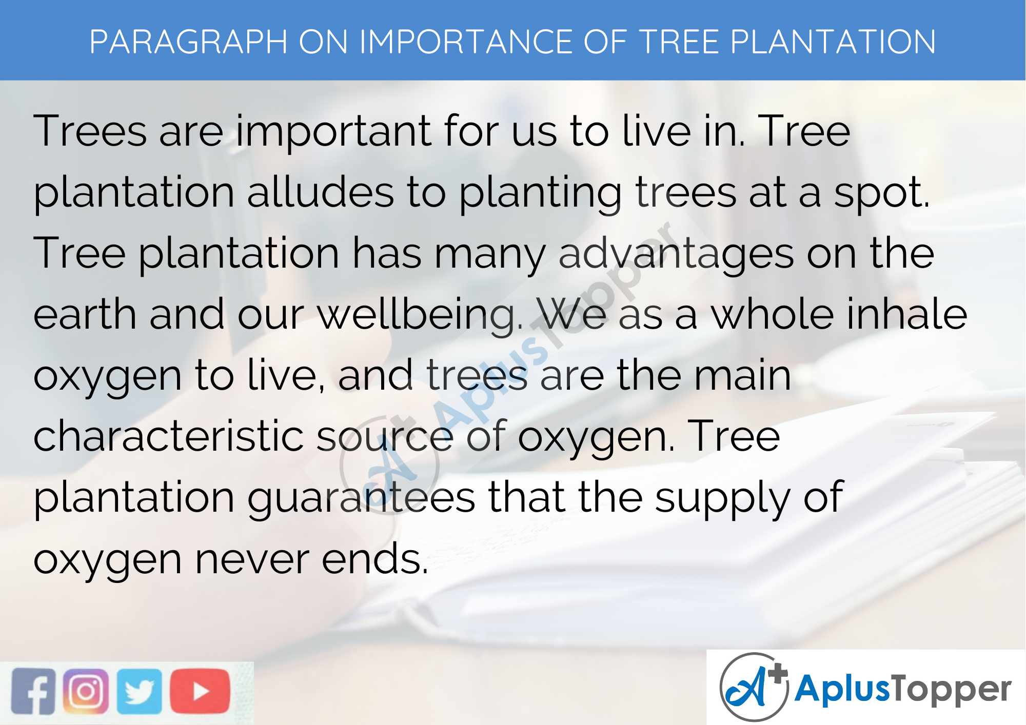 Paragraph On Importance Of Tree Plantation 100, 150, 200, 250 to 300 ...