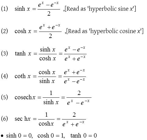 What is Hyperbolic Function? - A Plus Topper